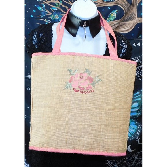 Roxy | Bags | Vintage Roxy Woven Straw Tote | Poshmark